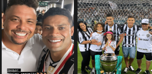 Atlético-MG: Hulk publica foto com Ronaldo após título