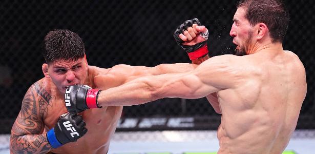 Brunno Hulk batalha, mas é finalizado por Abus Magomedov no UFC 308