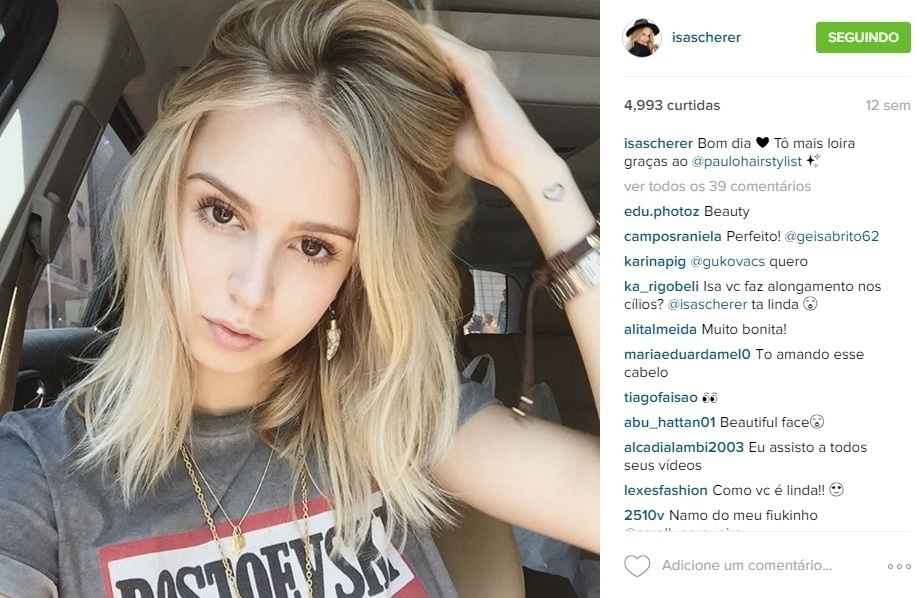 Fotos: Isabella Scherer, filha do ex-nadador Fernando Scherer - 12/01 ...