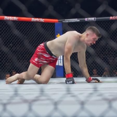 UFC: Kauê Fernandes detona pernas do rival e o deixa de cadeira de rodas