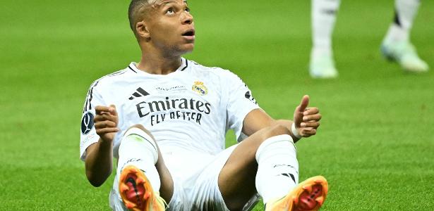 Real divulga lesão de Mbappé, que deve perder clássico e Champions