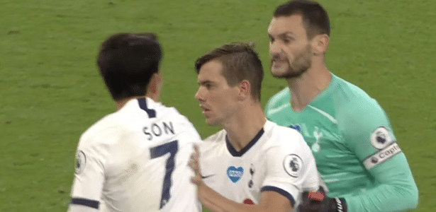 Son E Lloris Do Tottenham Brigam Após Lance E São Separados Pelos