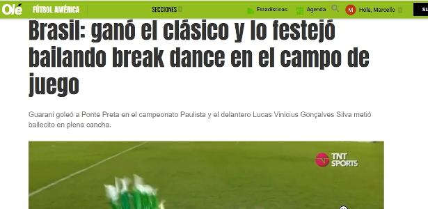 Lucão do Break viraliza pelo mundo com dança em vitória do Guarani