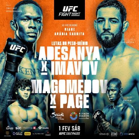 UFC Arábia: saiba como assistir o event, que começa mais cedo hoje