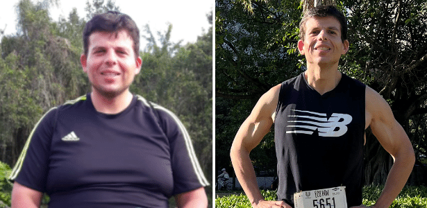Ele chegou a 160 kg, mas superou obesidade e completou mais de 400 ...