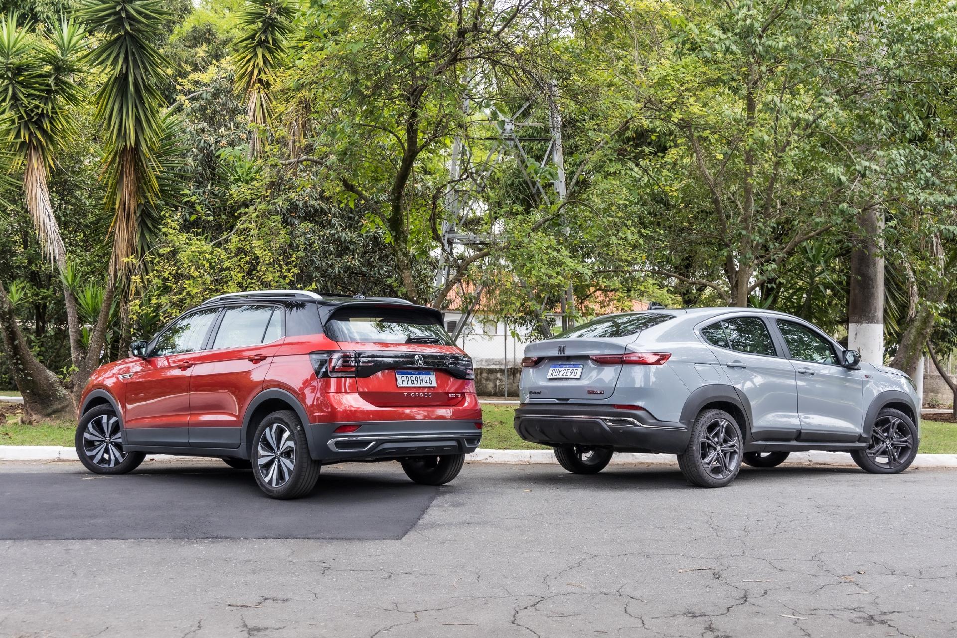 Fiat Fastback x VW T-Cross: novo SUV cupê desafia campeão de vendas