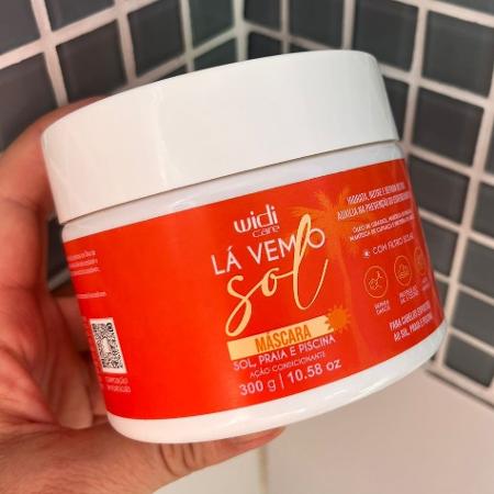 Testamos a máscara Lá Vem o Sol, da Widi Care: cabelo brilhante no verão