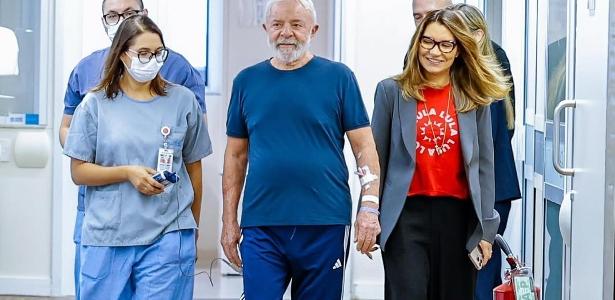 Janja posta foto ao lado de Lula no hospital