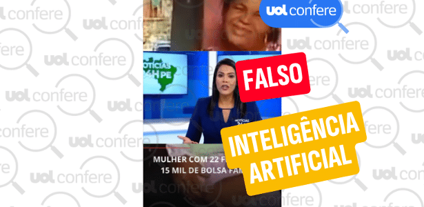 Mãe de 22 filhos não ganha R$ 15 mil do Bolsa Família; vídeo usa IA
