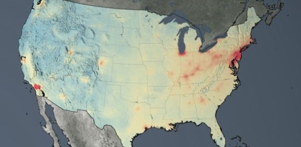 Imagens de satélite da Nasa mostram quais são os países mais poluídos ...
