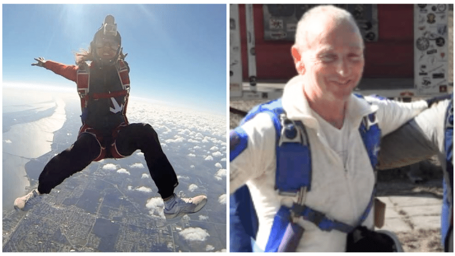 Brasileira e italiano morrem após paraquedas se chocarem durante salto