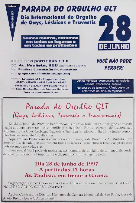 Parada LGBT+ faz 30 anos com queda de patrocínio e slogan sobre política