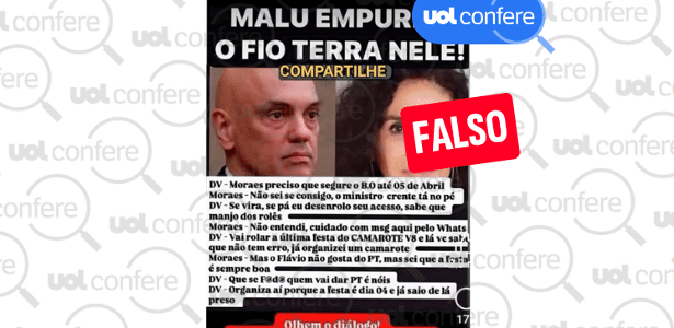É falso que Malu Gaspar revelou oferta de camarote de Vorcaro para Moraes