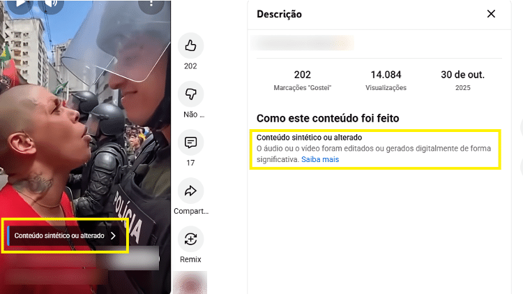 Vídeo de PM usando spray de pimenta contra mulher foi criado por IA
