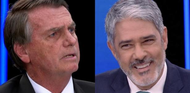 Padiglione: Bonner usa sorriso debochado como resposta a Bolsonaro