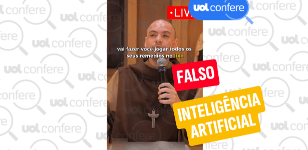 Vídeo de frei Gilson oferecendo 'oração milagrosa' contra doenças é IA