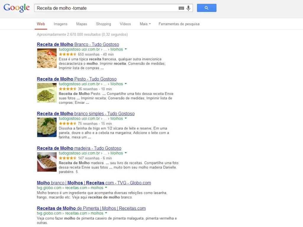Fotos: Conheça dicas e atalhos para turbinar suas buscas no Google - 20 ...