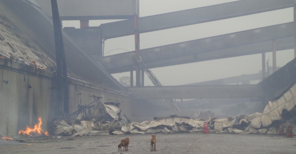 Incêndio atinge armazéns do Porto de Santos (SP) - Fotos - UOL Notícias