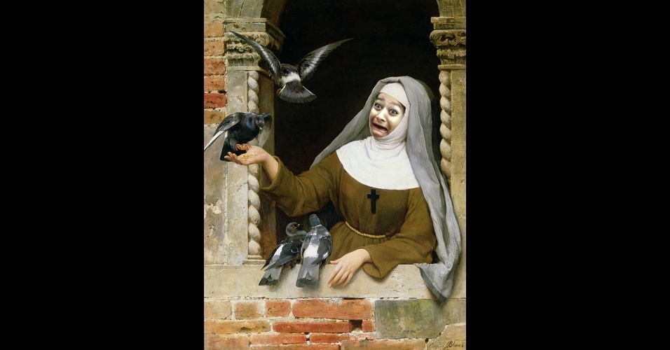 Fotos: Mulher 'atacada' por pombo vira meme em releituras de pinturas ...