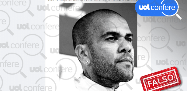É falso que Daniel Alves morreu em presídio na Espanha