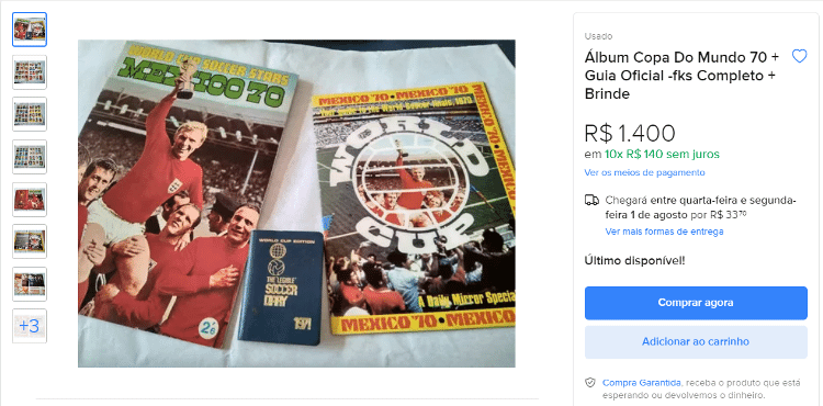 Tem álbum da Copa em casa? Ele pode valer até R$ 36 mil