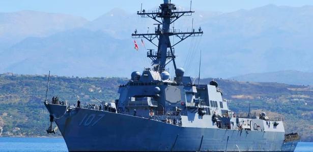 Como é navio de guerra dos EUA que chega ao Caribe