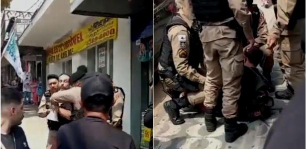 Candidato do PDT é preso ao protestar em ato de campanha de Zema em MG