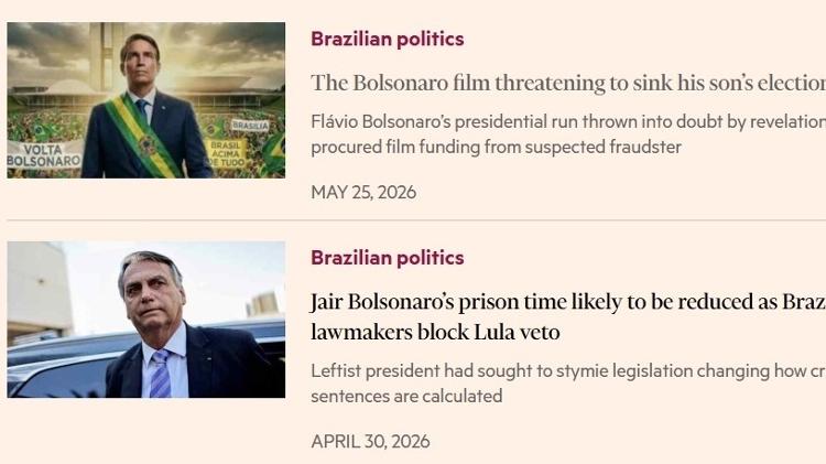 Financial Times diz que filme sobre Bolsonaro está virando 'comédia de ...