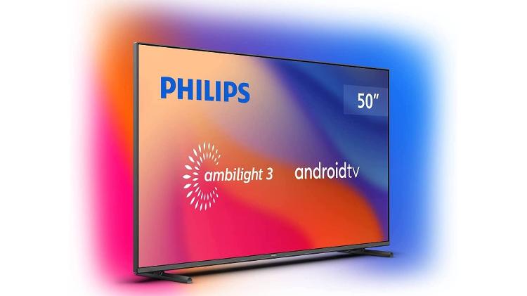 Smart TV que projeta luzes no ambiente está em promoção
