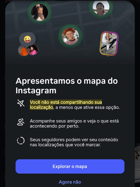 Instagram pede desculpas por liberar mapa de localização no Brasil