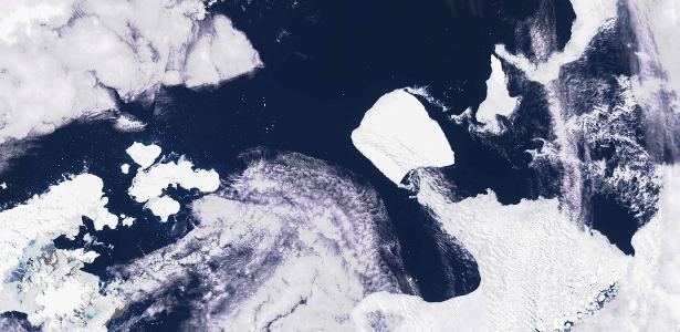 Como é o iceberg gigantesco que se soltou e viaja à deriva no oceano