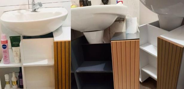 Banheiro mais bonito e "clean": armário gabinete com 18% off