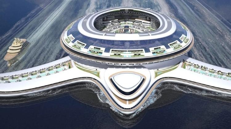 Maior barco do mundo pode abrigar uma luxuosa cidade flutuante