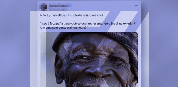 Post com frase de Lula sobre homem negro sem dentes mostra fala incompleta