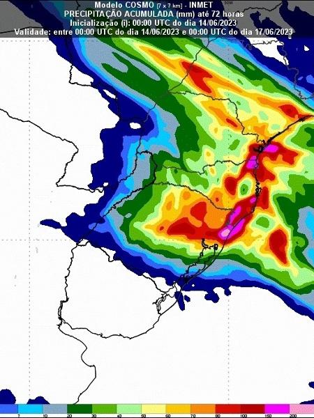 Ciclone extratropical chega no Sul e ventos podem superar 80 km/h