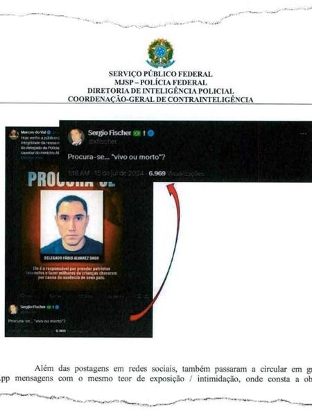 Piada, diz homem que postou ameaça a delegado que investiga Bolsonaro