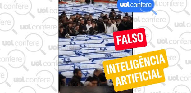 Vídeo funeral de soldados israelenses é falso e foi criado por IA