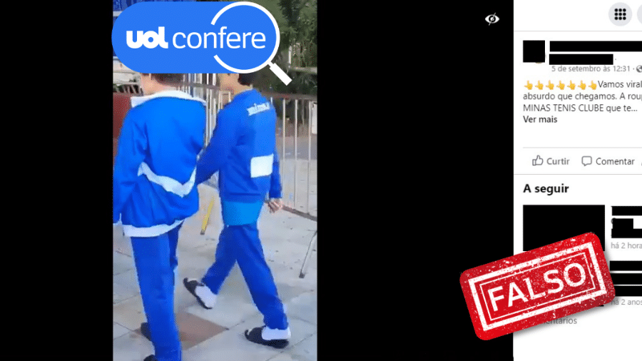 É falso que Minas Tênis censurou uniforme para prejudicar Bolsonaro