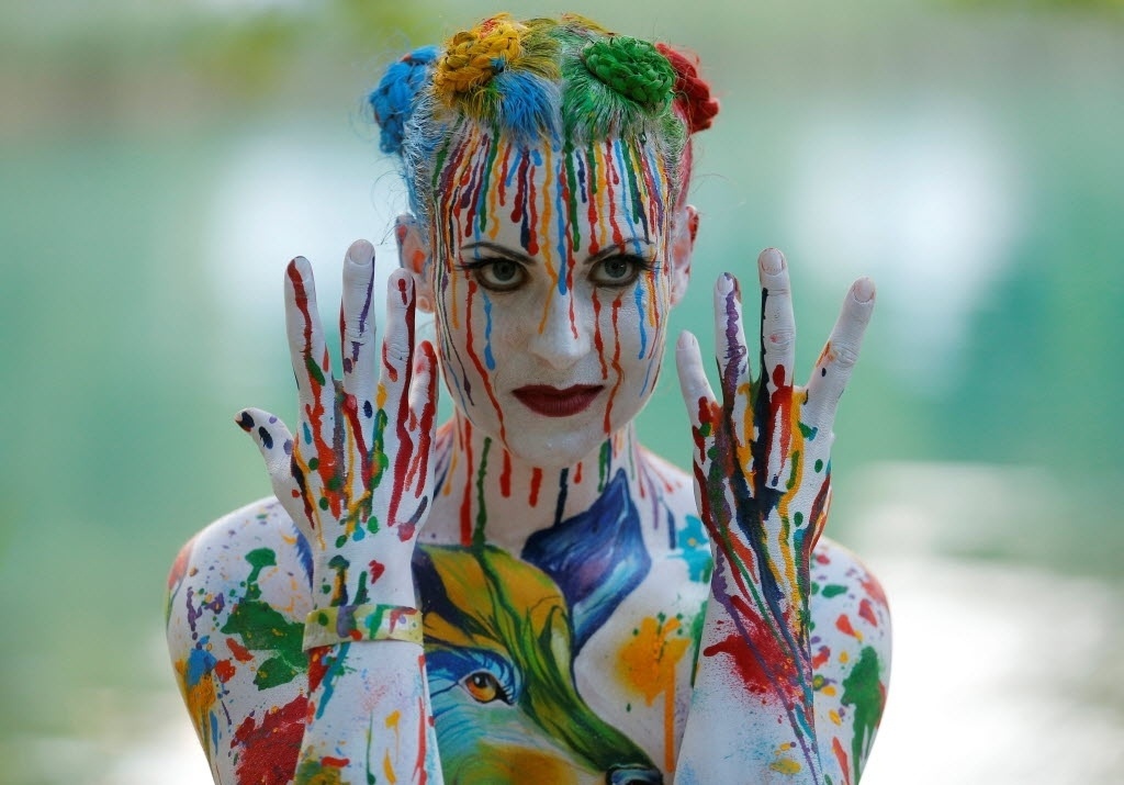 Fotos: Artistas transformam corpos em tela e criam obras de arte na ...