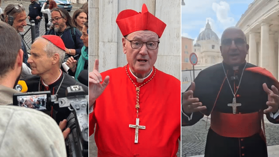 Veja o que cardeais postarem antes de se isolarem para o conclave