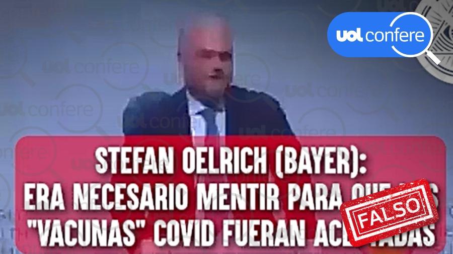 CEO da Bayer não disse que foi preciso mentir sobre vacina da covid