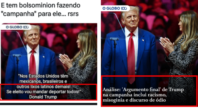 É falso que Donald Trump chamou brasileiros de 'lixos latinos'