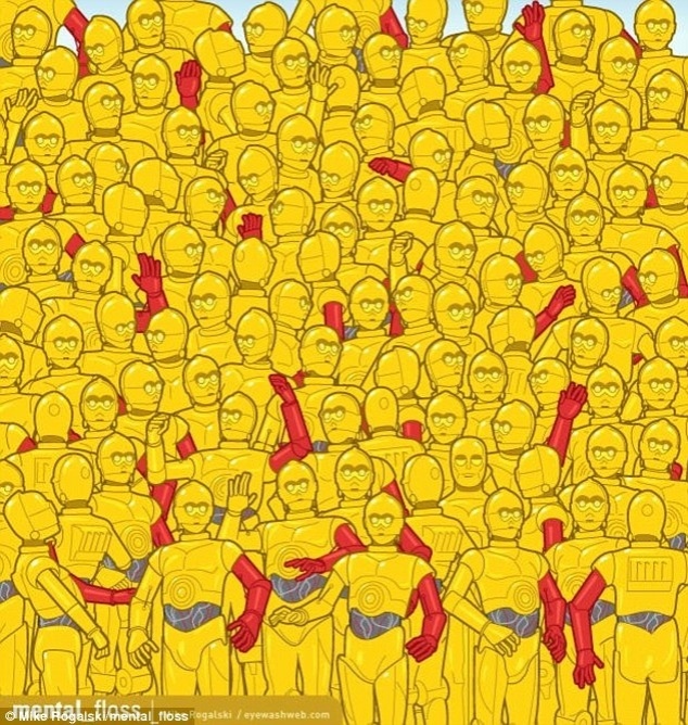 Novo desafio: encontre a estátua do Oscar entre vários C-3PO de "Star ...