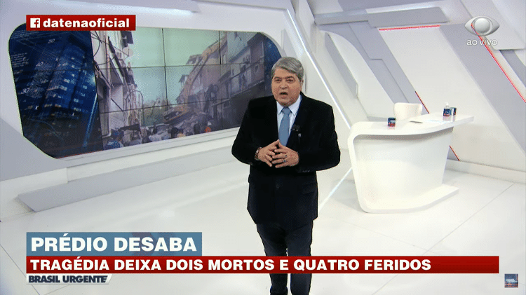 Datena agradece mensagens de apoio após internação do filho por covid Datena agradece mensagens de apoio após internação do filho por covid
