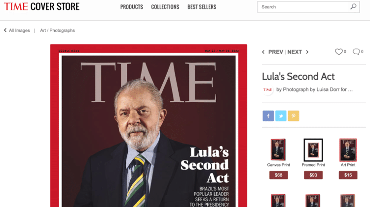 Capa da revista Time com Lula é autêntica