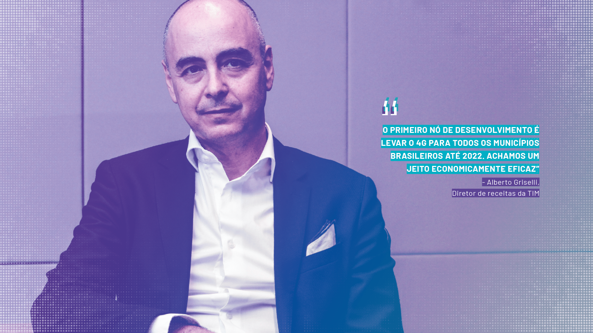 Diretor da TIM quer ampliar cobertura 4G no país antes de focar no 5G
