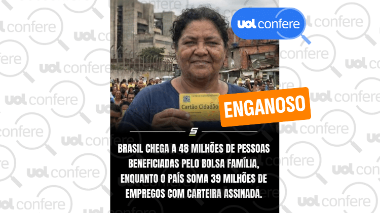 É enganosa comparação entre beneficiários do Bolsa Família e emprego CLT