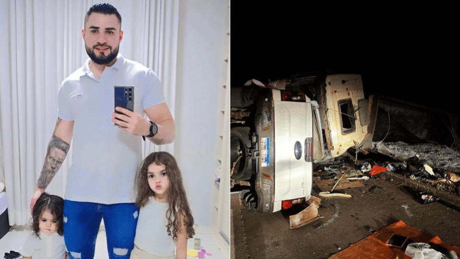 Homem morre em acidente com as duas filhas em GO e motorista foge
