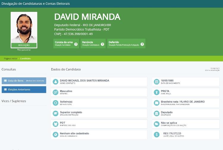 Tribunal do Rio homologa renúncia de David Miranda por vaga na Câmara