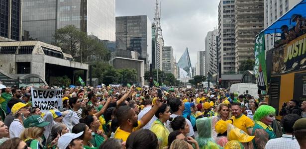 SP: protesto bolsonarista critica Moraes, Master e pede 'Bolsonaro em casa'